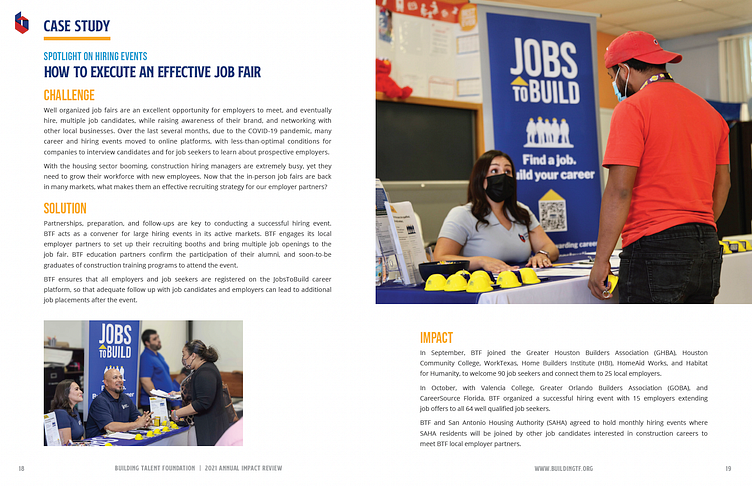 Building Talent Foundation: Impact Review by Luke Bair on Dribbble