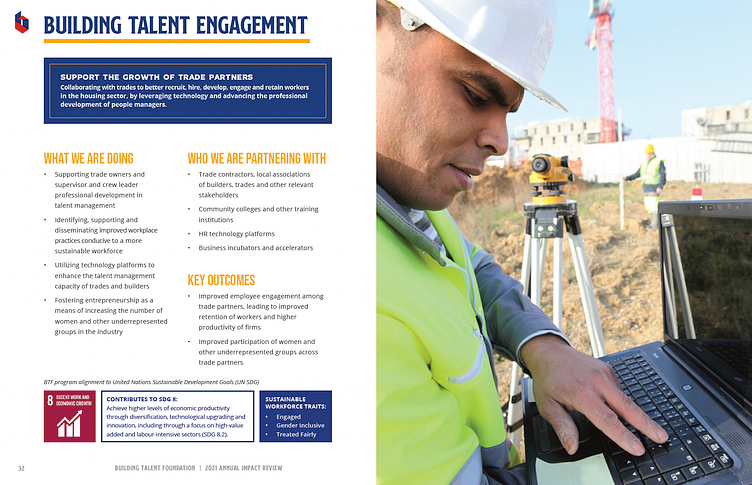 Building Talent Foundation: Impact Review by Luke Bair on Dribbble