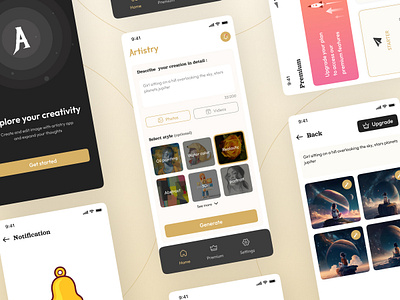 Image Generator Ai App by 16pixel on Dribbble