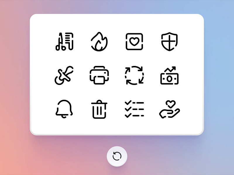 Hand Drawn icons: Printing by Marina Green for Icons8 on Dribbble