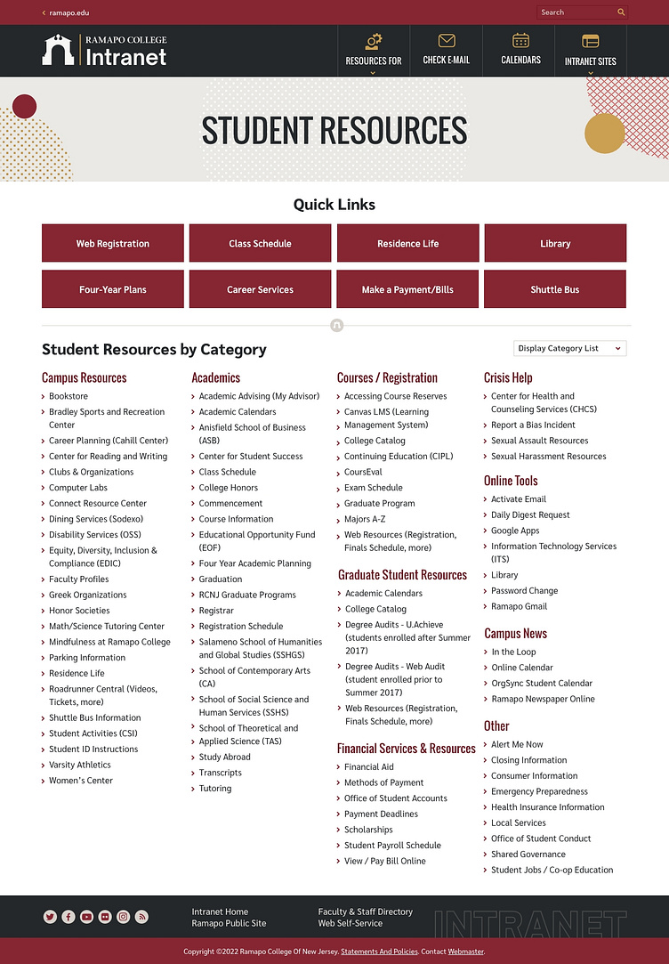 Higher Education Intranet Website Design by Angela on Dribbble