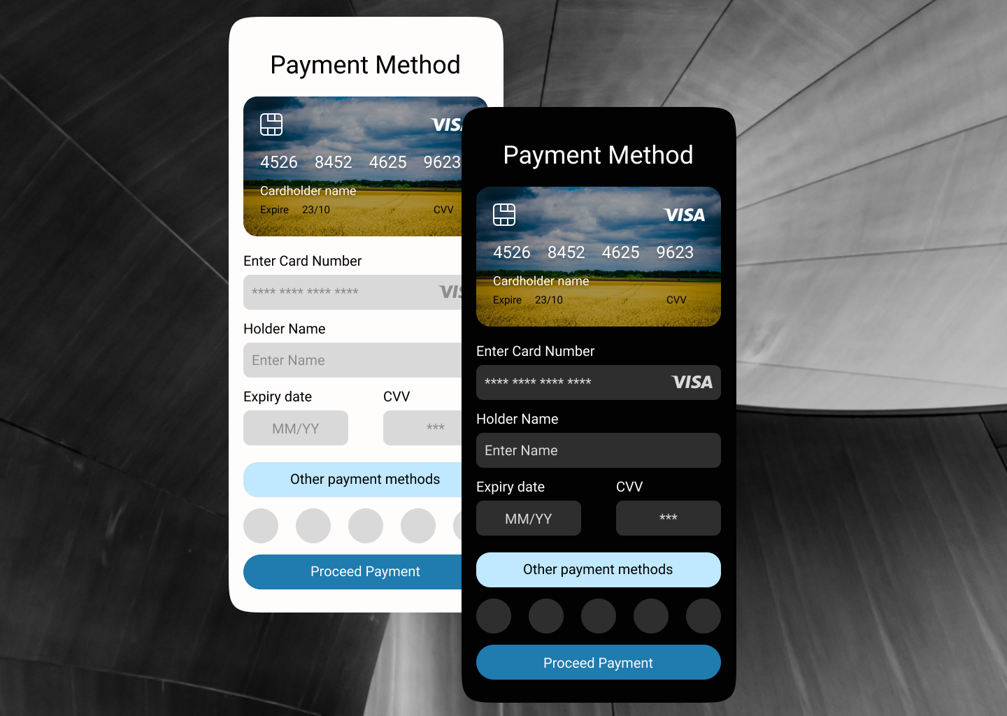 Payment Method Mobile Design by Tetiana Yehorova on Dribbble
