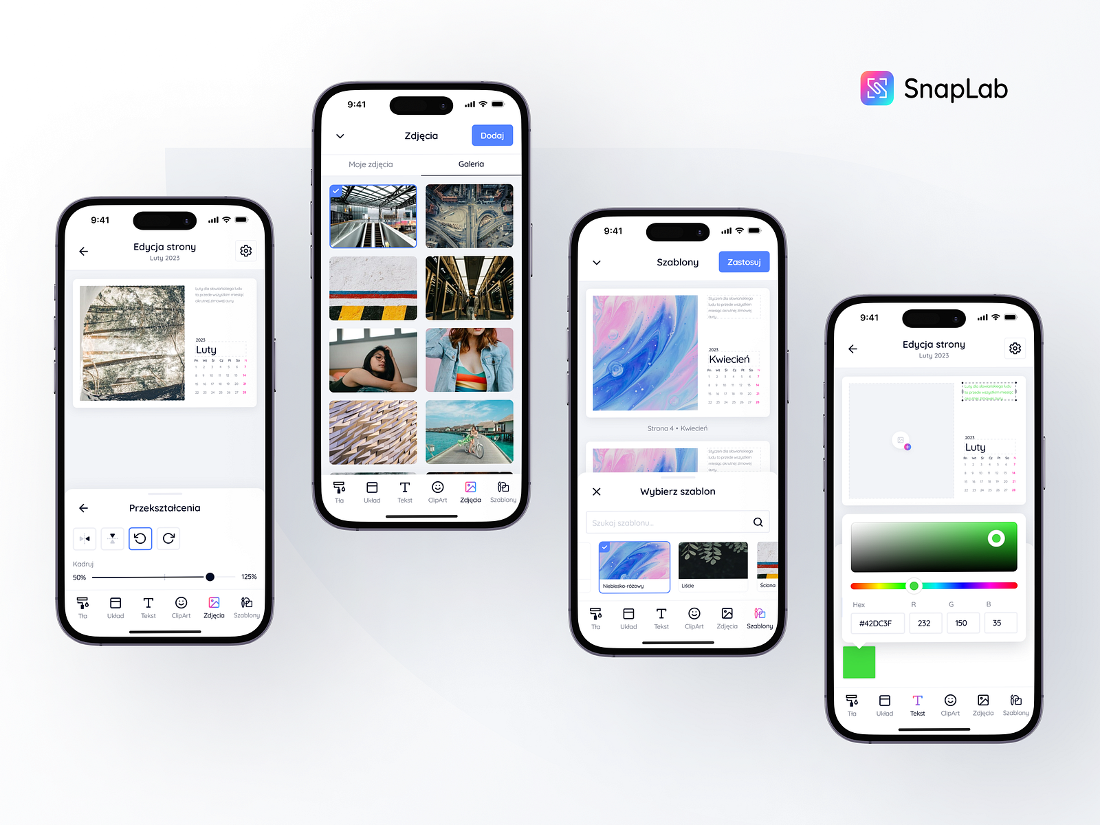 SnapLab - Mobile Calendar Editor by Dawid Maroszek on Dribbble SnapLab - Mobile Calendar Editor by Dawid Maroszek on Dribbble