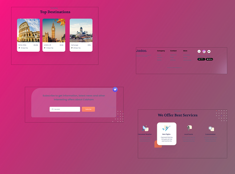 Travel Website (DUMMY) by Fahim Faisal Rafin on Dribbble