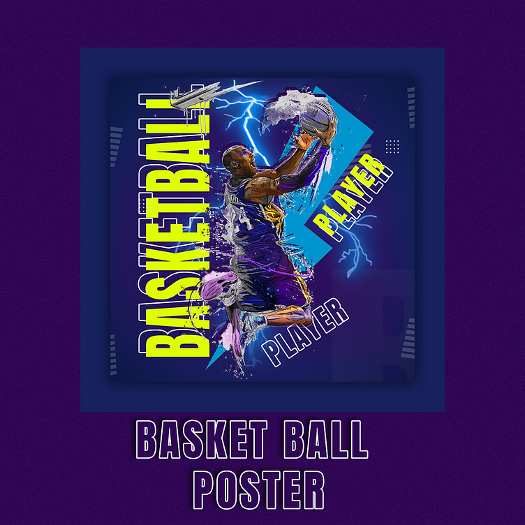 Basketball Poster by Sundas Saghir on Dribbble