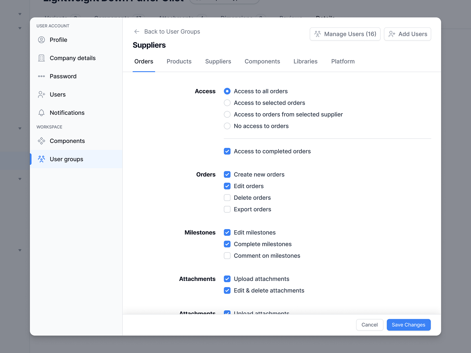 Settings User Group Permissions By Usrnk1 On Dribbble