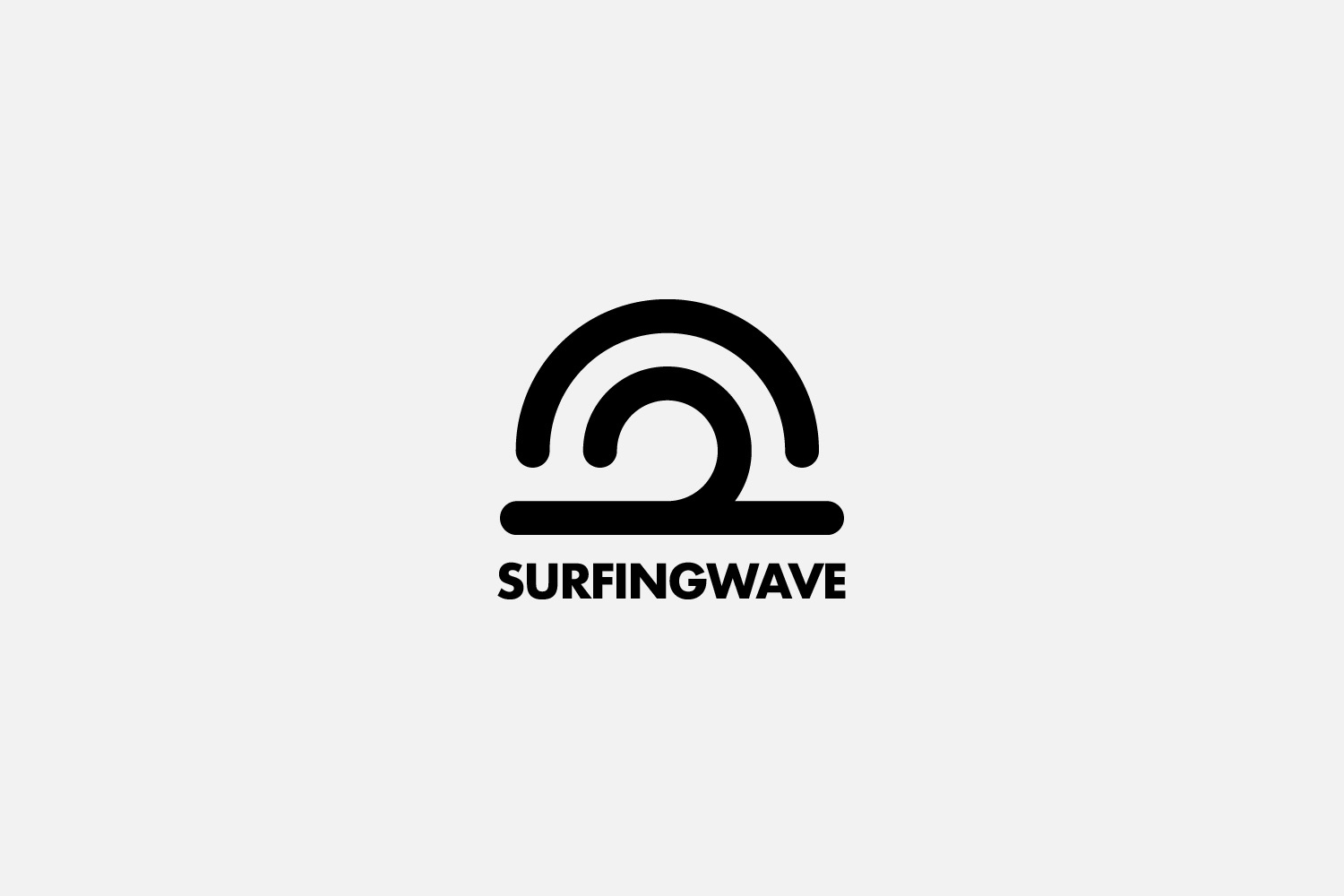 Surfing Wave Brand Vector Logo Template by Pixasquare on Dribbble