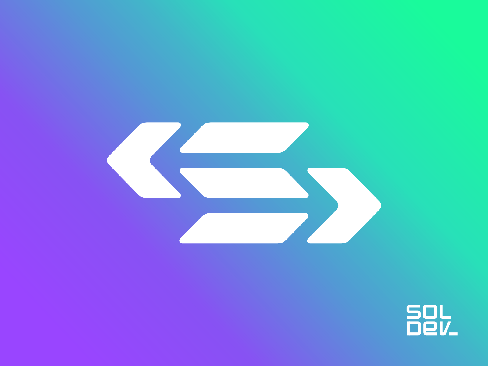 SolDev - Solana Developer, logo re/design: S + coding brackets by Alex Tass, logo designer on ...
