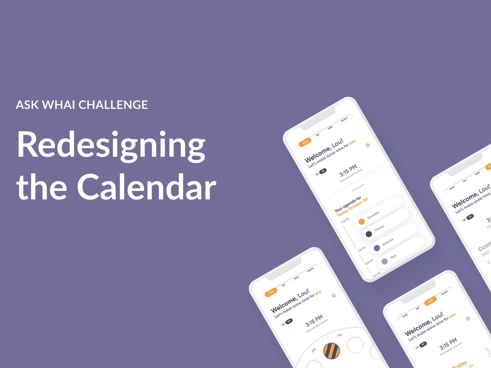 Calendar Redesign by Dorothy Hung on Dribbble