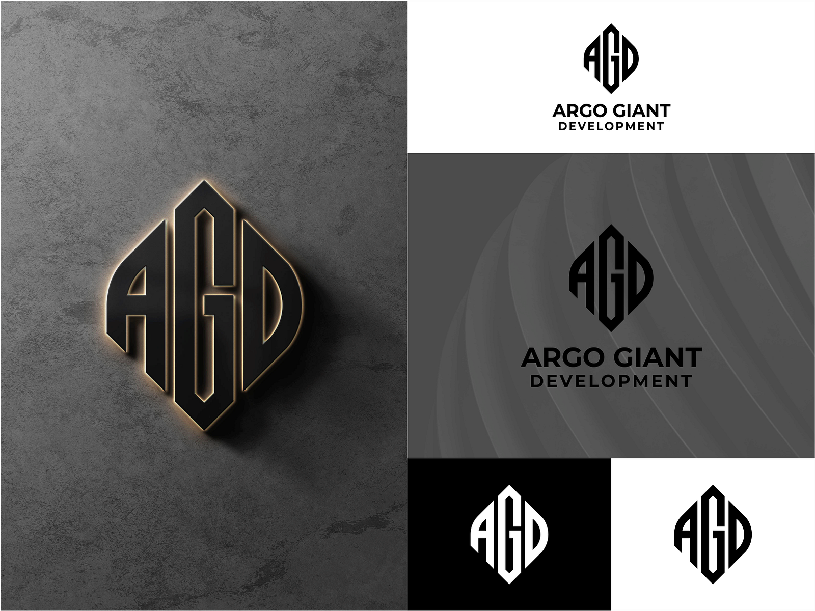 Letter AGD Logo by Setia_Art on Dribbble