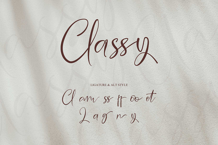 Classy Font by The1stWinner | Abishay Azarya W. S. on Dribbble
