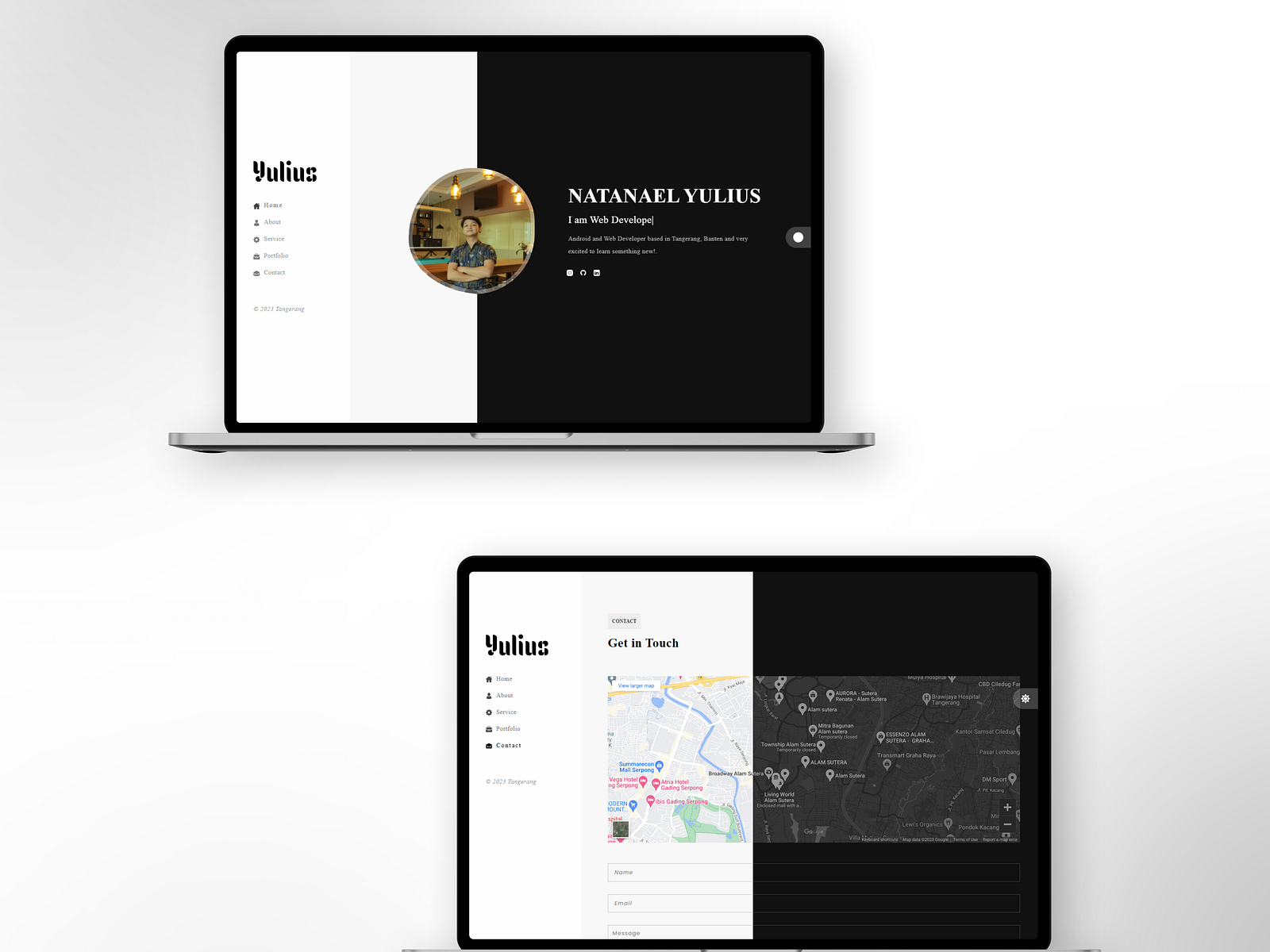 Personal Website Using Reactjs By Yulius On Dribbble
