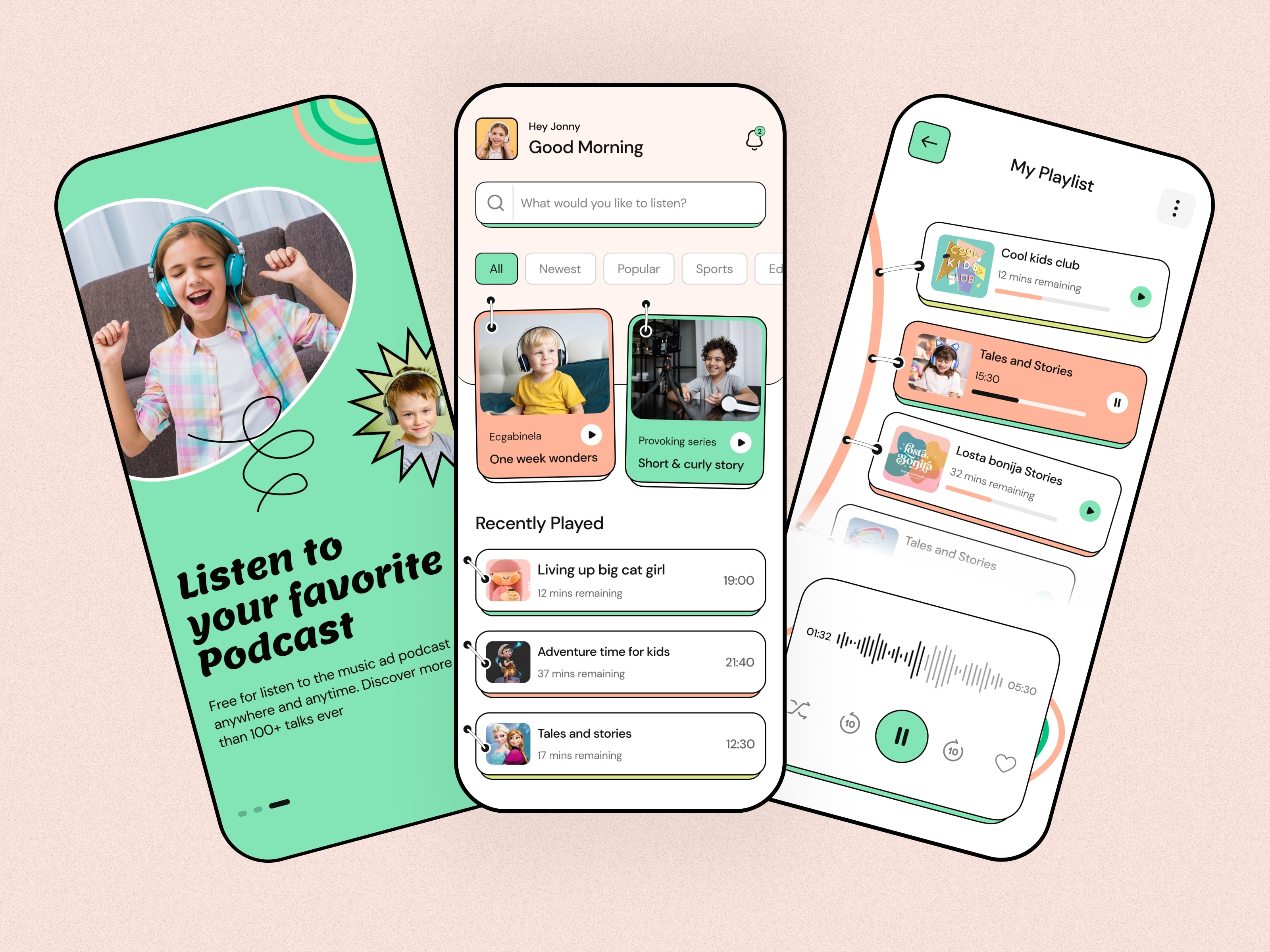 The Ultimate Podcast App for Children by Design Monks - UX UI | Web ...