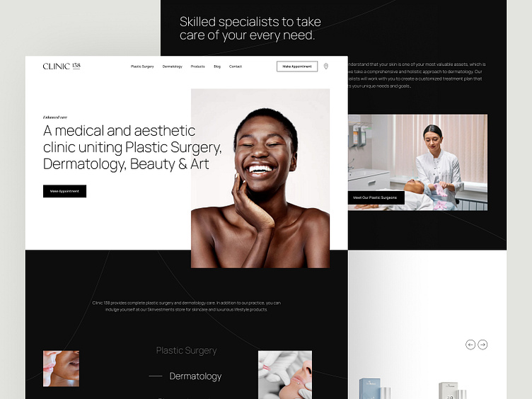 Web Design for Modern Clinic & Aesthetics Brand by Evgeniy Marunchenko ...
