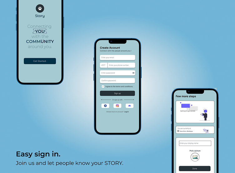 Location Based Social Media Application Story By Sachin Thapa On Dribbble 