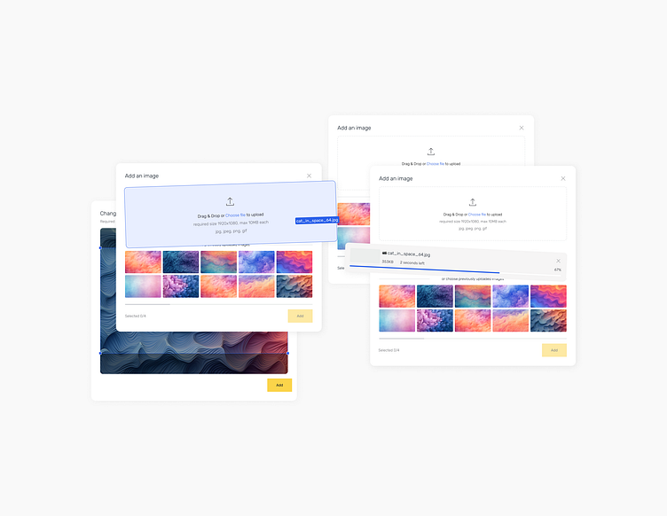 Drag & Drop, Upload image by Natalie Usevych 🇺🇦 on Dribbble