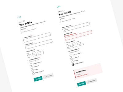 Form Errors by Markus on Dribbble