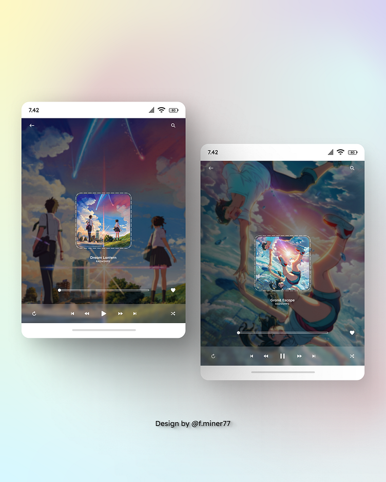 Simple Music App UI by muhamad fathir on Dribbble