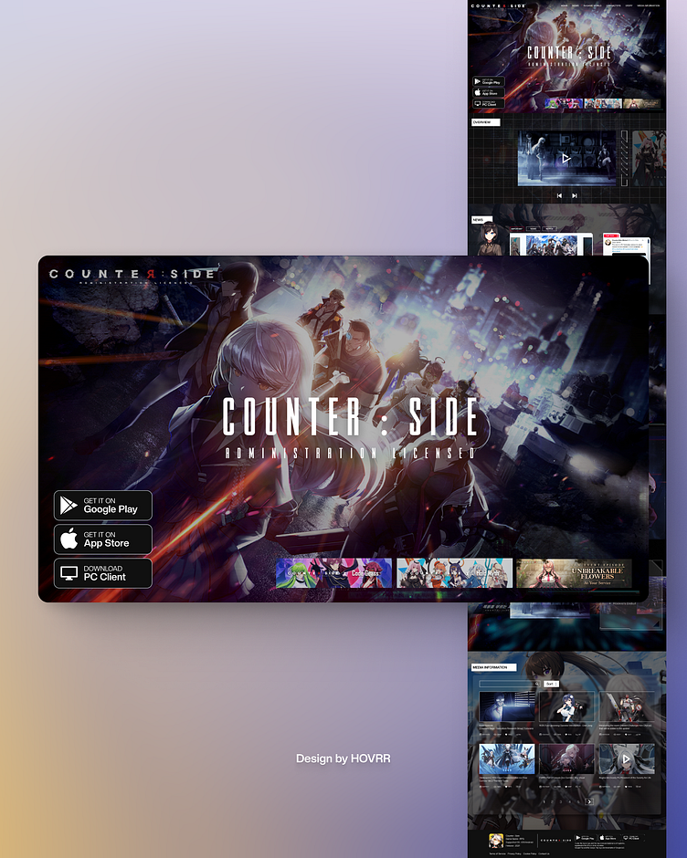 Counterside Web UI Re-design by muhamad fathir on Dribbble