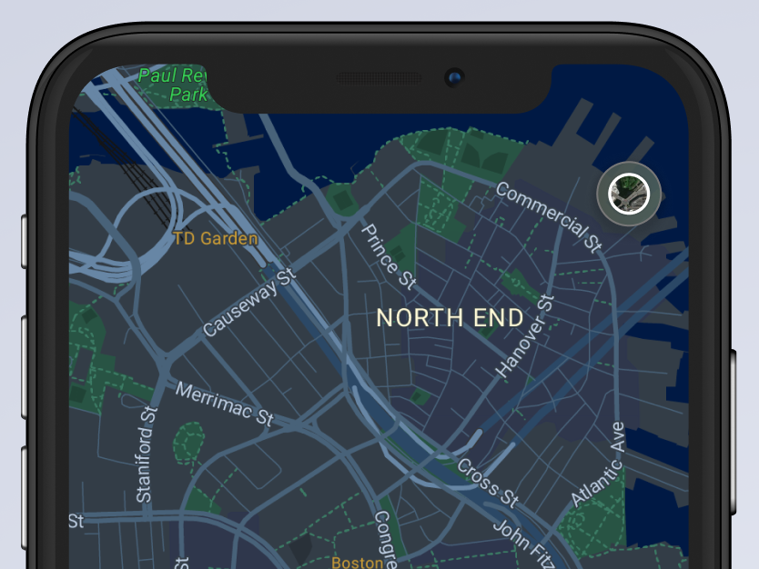 Maps dark theme by Brook Durant on Dribbble