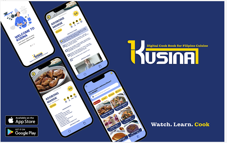 App Design: KUSINA APP - A Modern App for Filipino Cuisine by King ...