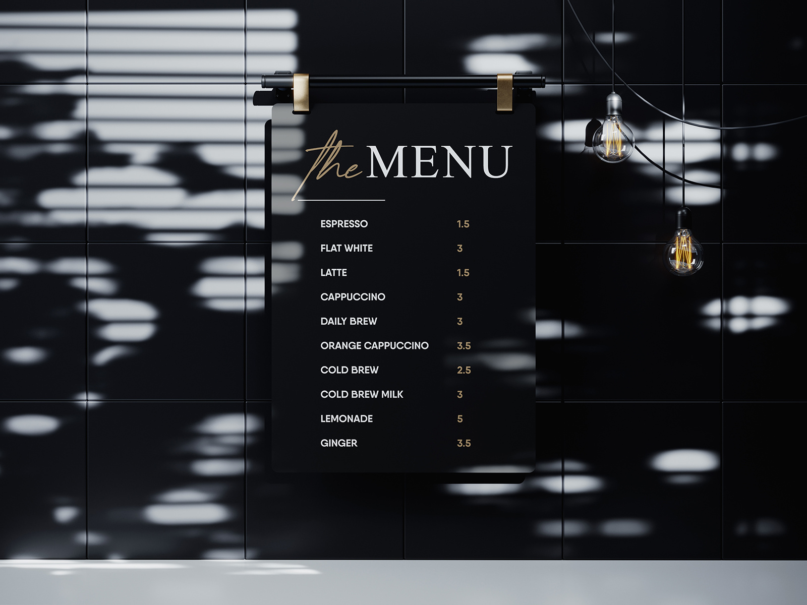 Hanging Menu Board Mockup PSD by StreetD on Dribbble