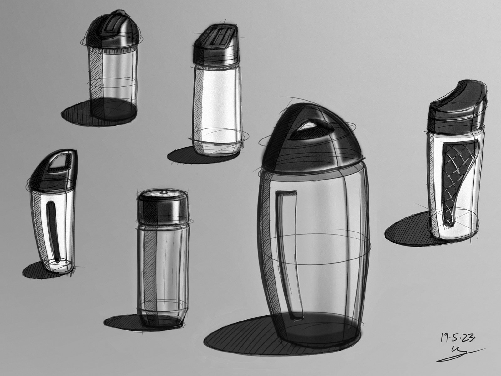 Bottle Design Sketches by Vicent Koh on Dribbble