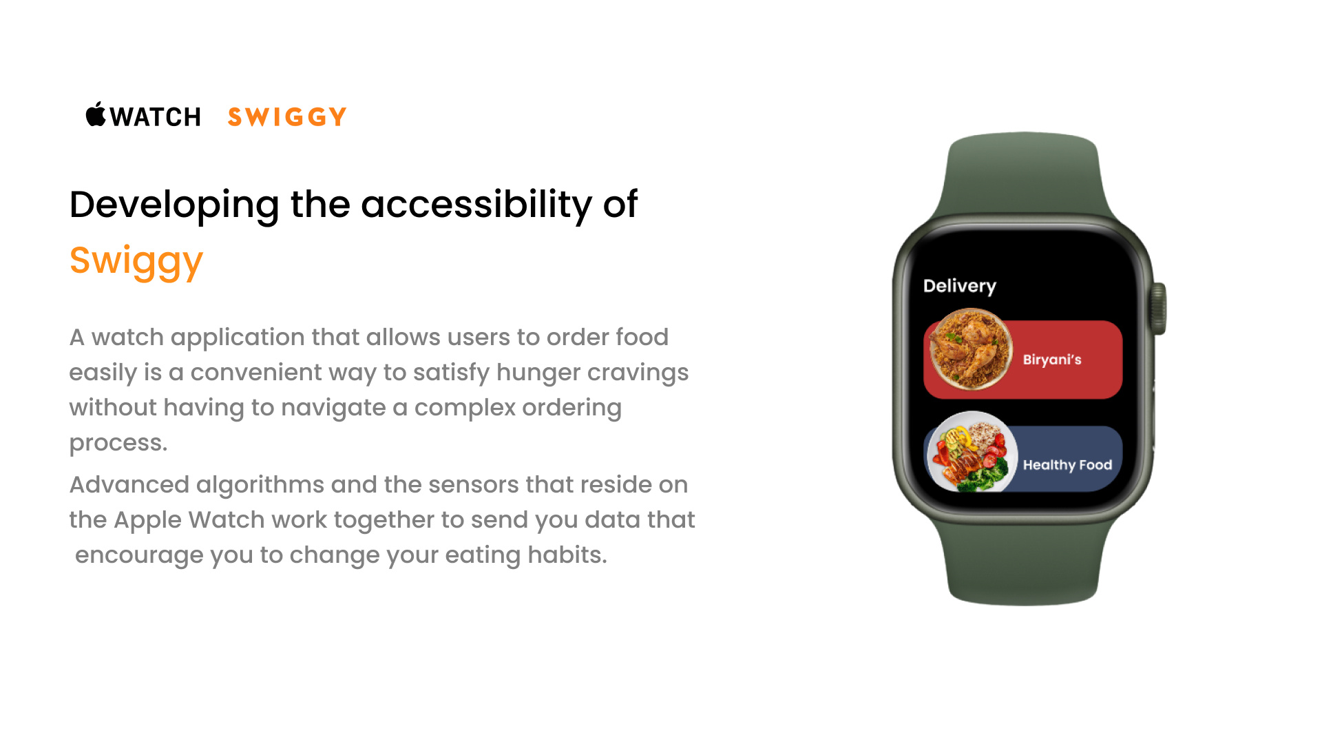 Swiggy Delivery Watch App by UI with Mani on Dribbble