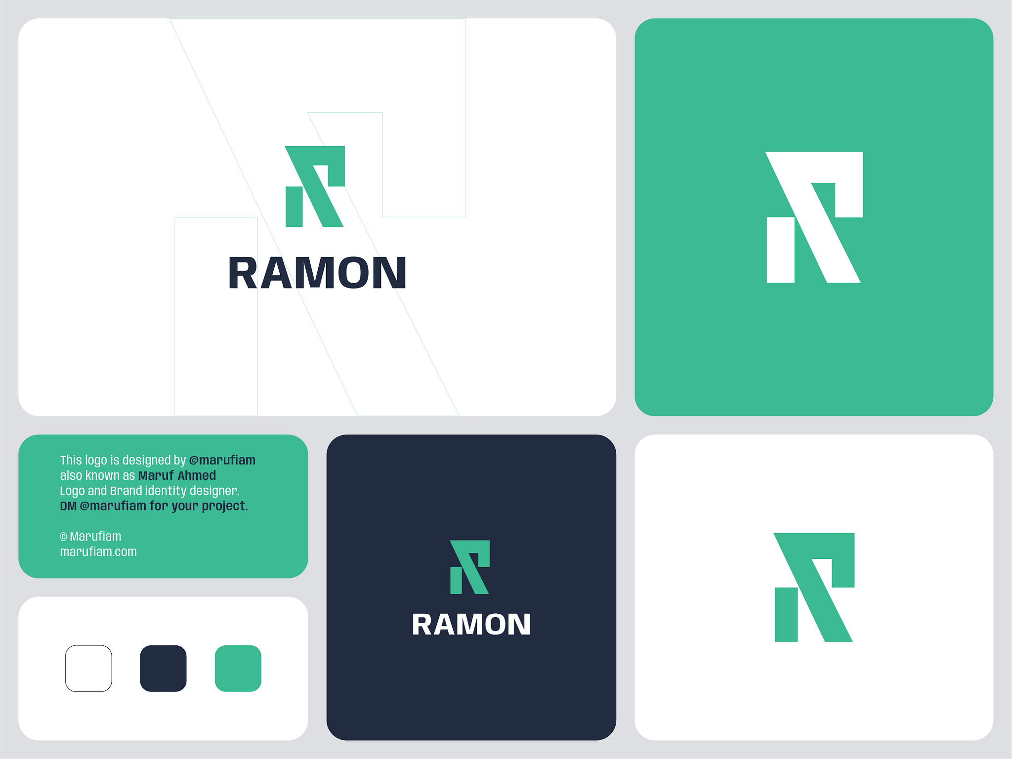 Ramon Logo Design by Marufiam by Marufiam™ on Dribbble