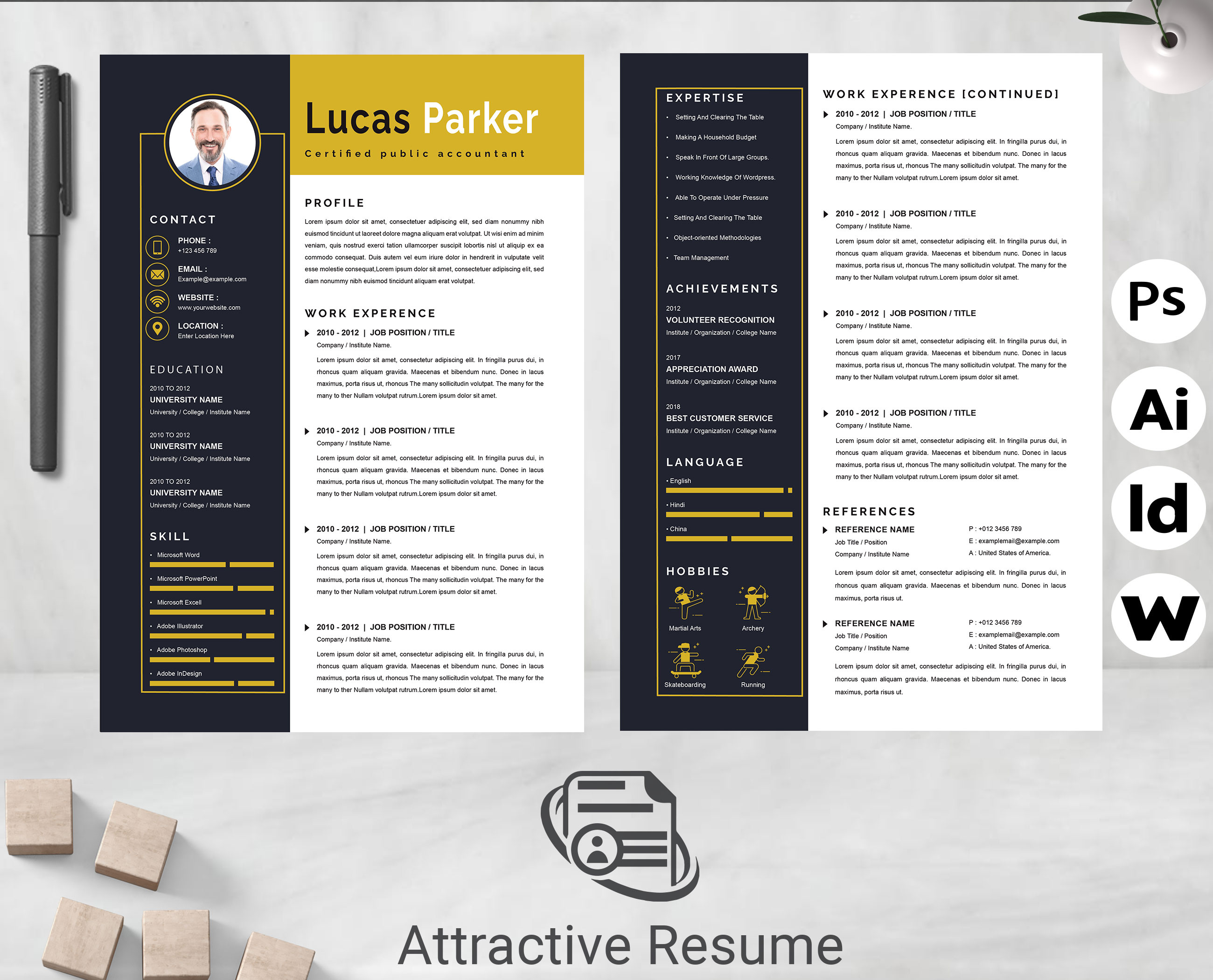 New Certified Public Accountant Cv Template by Attractive Resume on ...