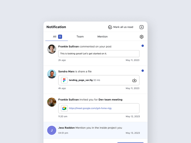 Notifications - Dash's Design System by Satya Ranjan Swain on Dribbble