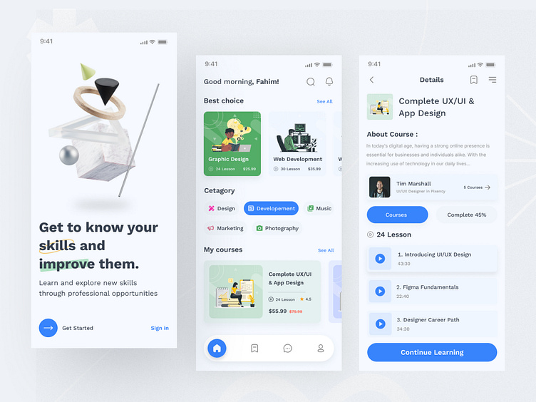 E-learning platform Mobile app by Jubayer on Dribbble E-learning platform Mobile app by Jubayer on Dribbble