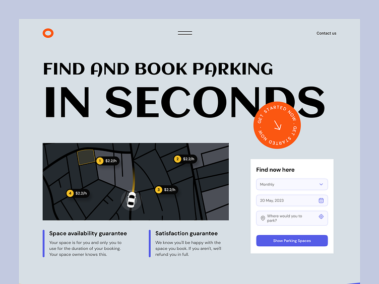 Car Parking Website Design by Oyasim Ahmed on Dribbble