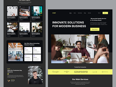 Digital Agency Website UI by Akib Abdullah on Dribbble