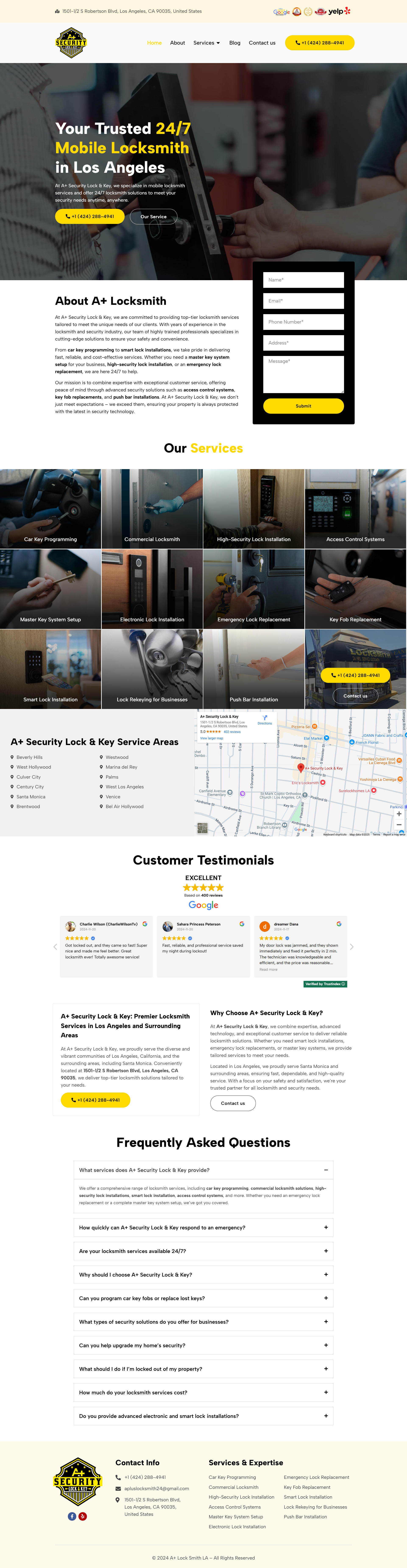 Locksmith Website designs, themes, templates and downloadable graphic ...