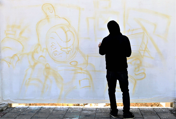 Kashan Pollution Graffiti event - Graffiti by Everythingbygorbe on Dribbble