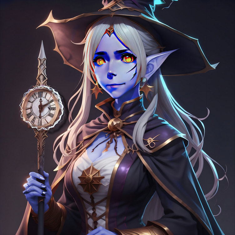 DnD character Female Eladrin by FaseehUdeen on Dribbble