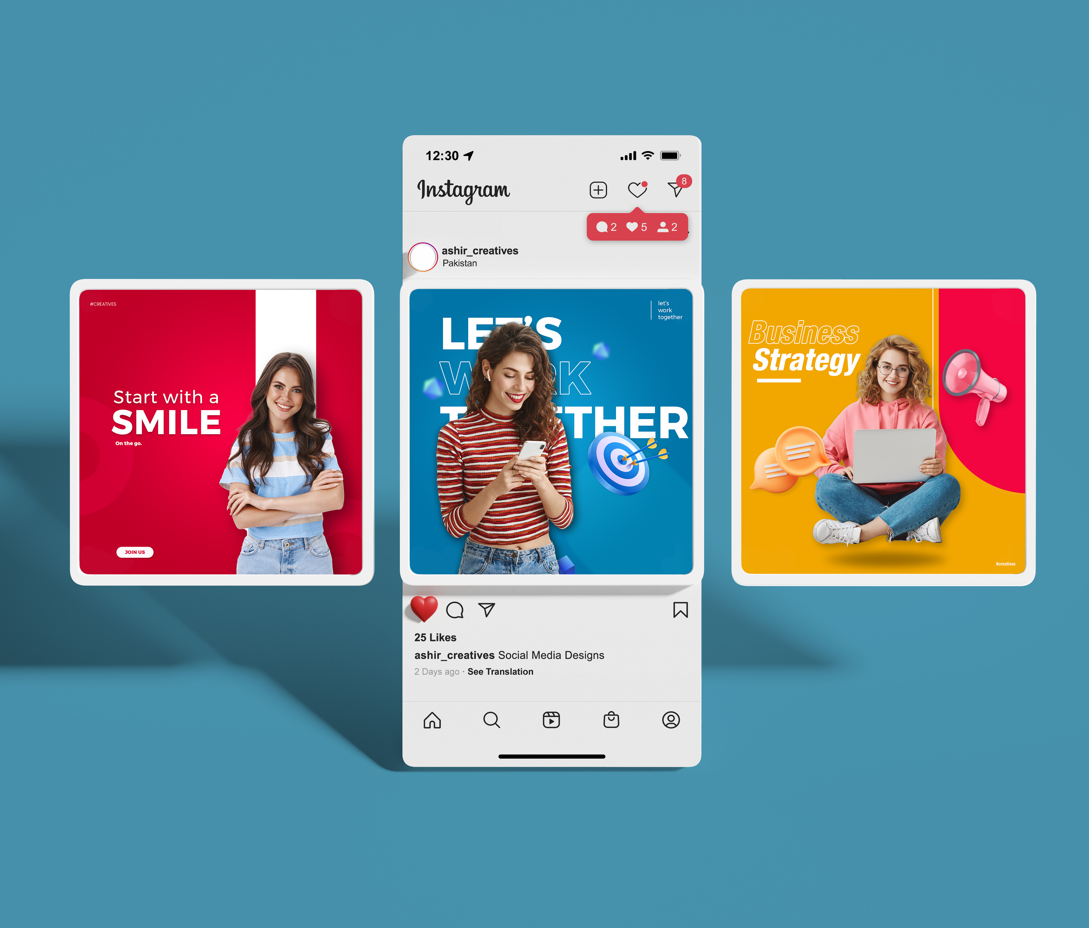 Social Media - Instagram Posts | Ads by M. Ashir Javed on Dribbble