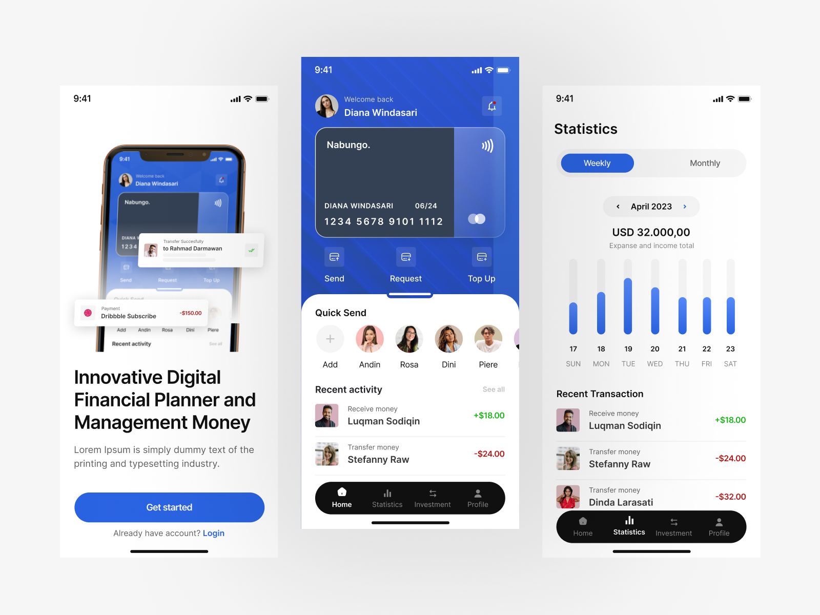 UI Kit - Mobile Banking by Iko Setiawan on Dribbble