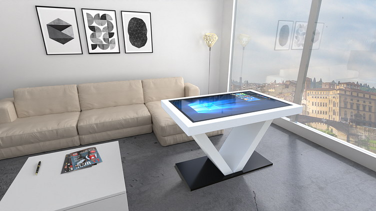 Interactive tables with large touchscreen panels by Vlad on Dribbble