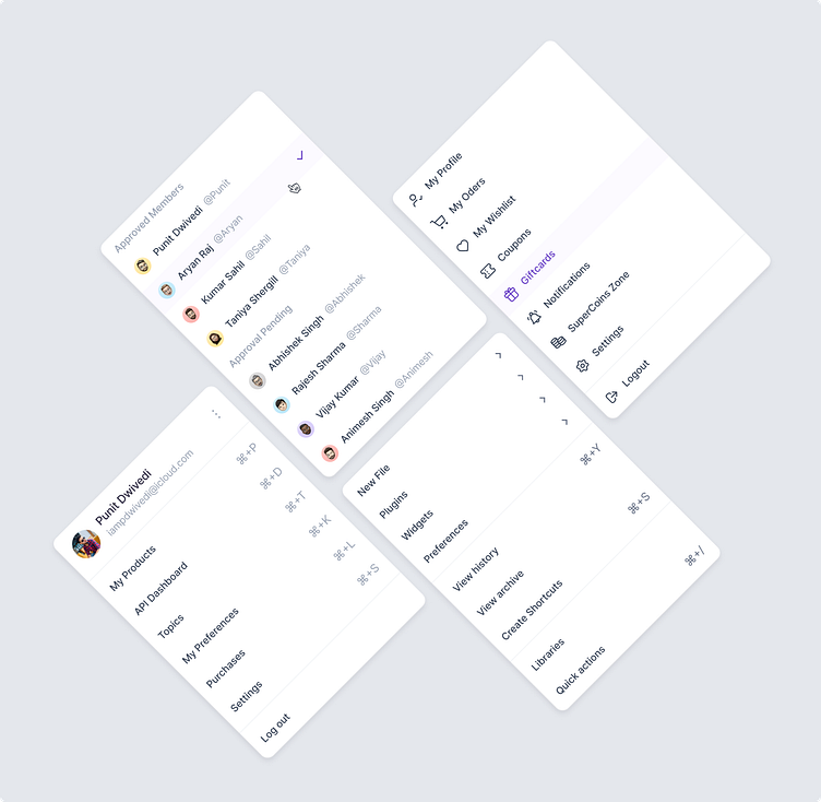 Designing 🎨 these minimal UI is such a joy. by Punit Dwivedi on Dribbble