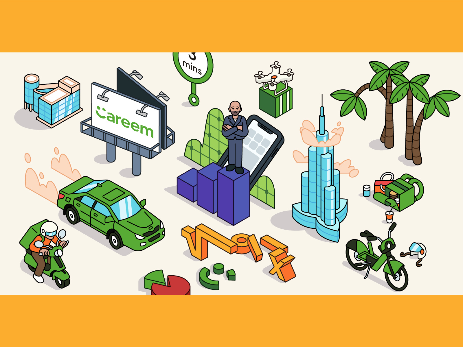 Careem by Roman Zmyia on Dribbble