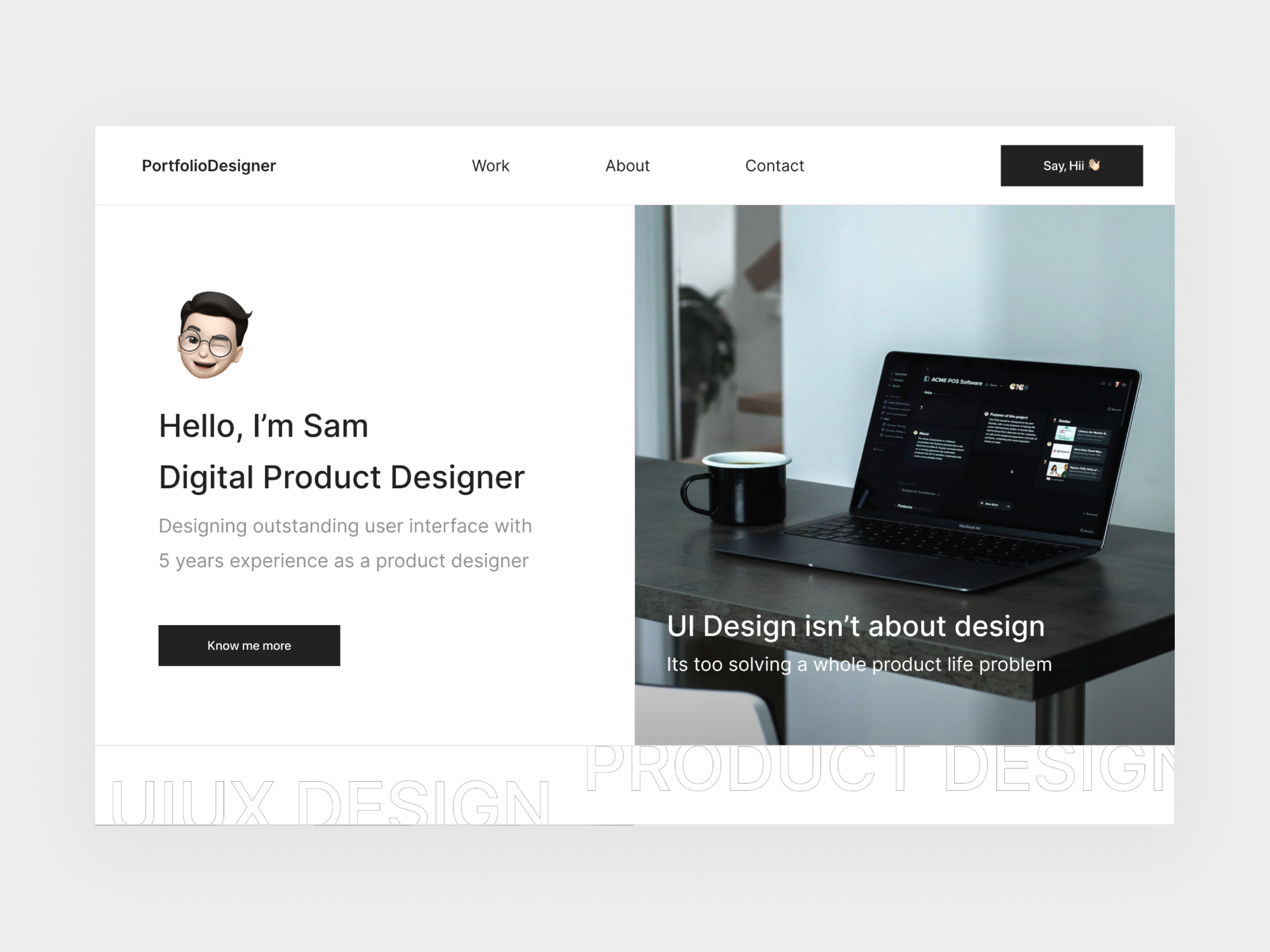 Portfolio Designer - Personal Website Design by Hisyam Hawari for ...