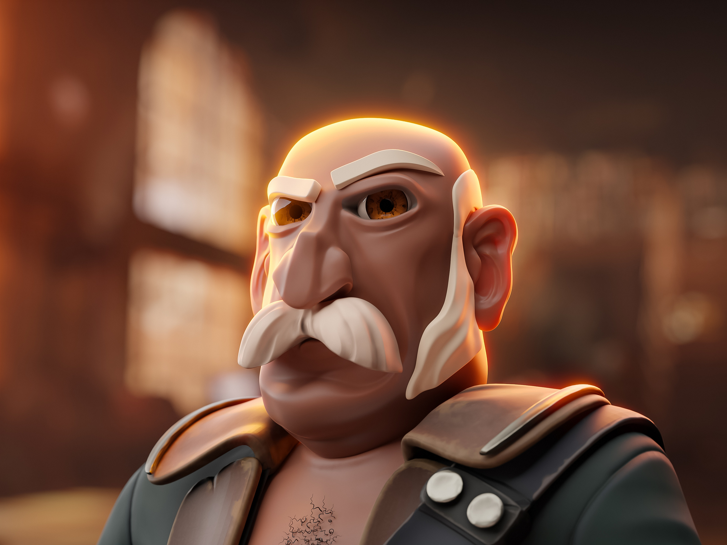 Colonel Everett - 3D Character by Armin on Dribbble