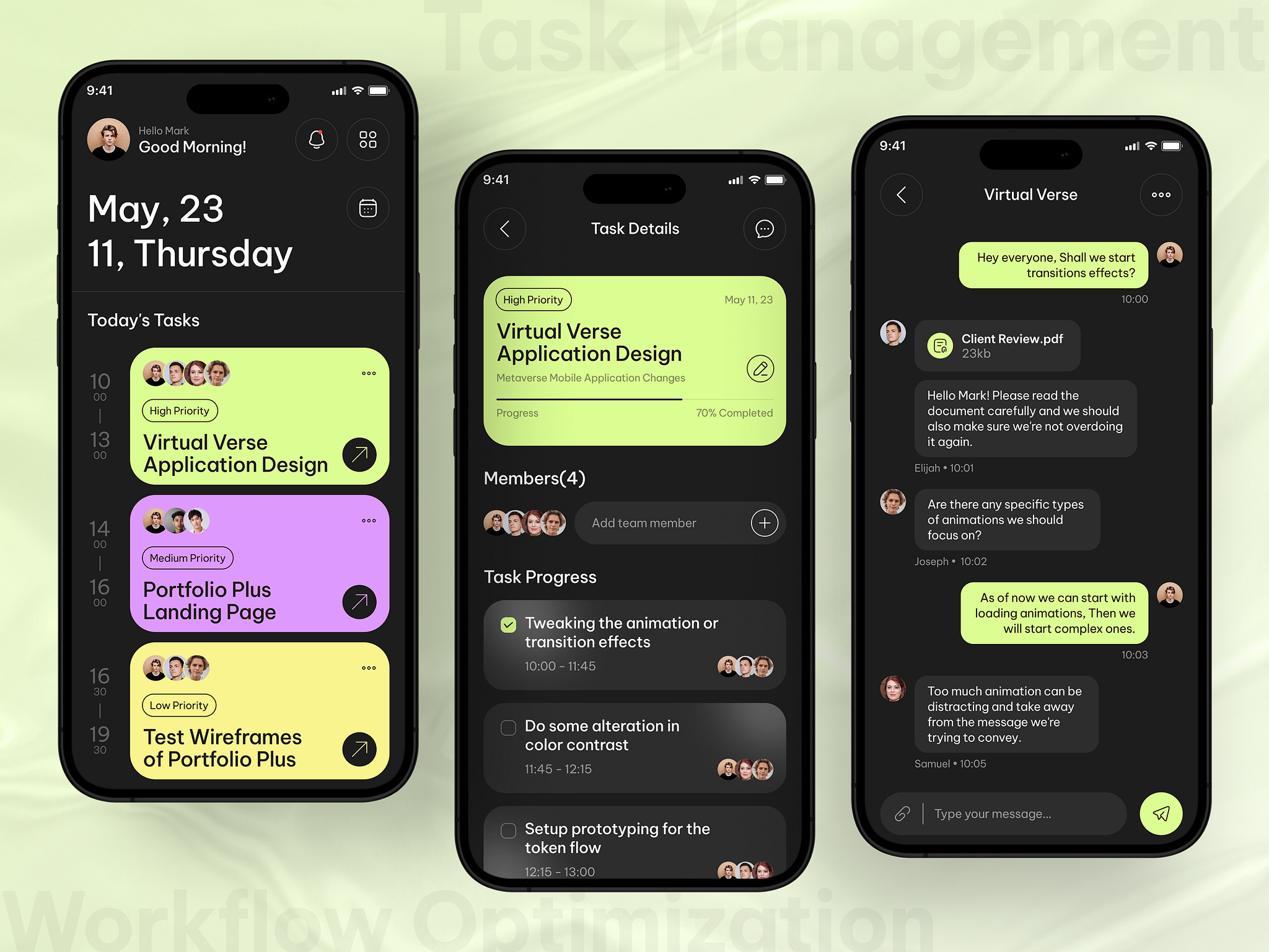 Task & Project Management App Design by MQoS UI/UX for MultiQoS on Dribbble
