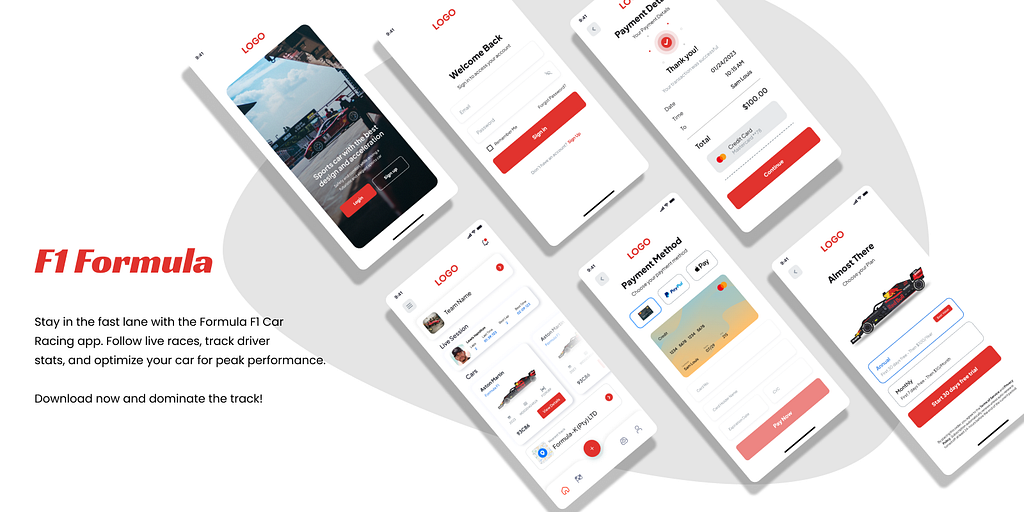 F1 Formula app ui | Mobile app design by Hasham ali on Dribbble