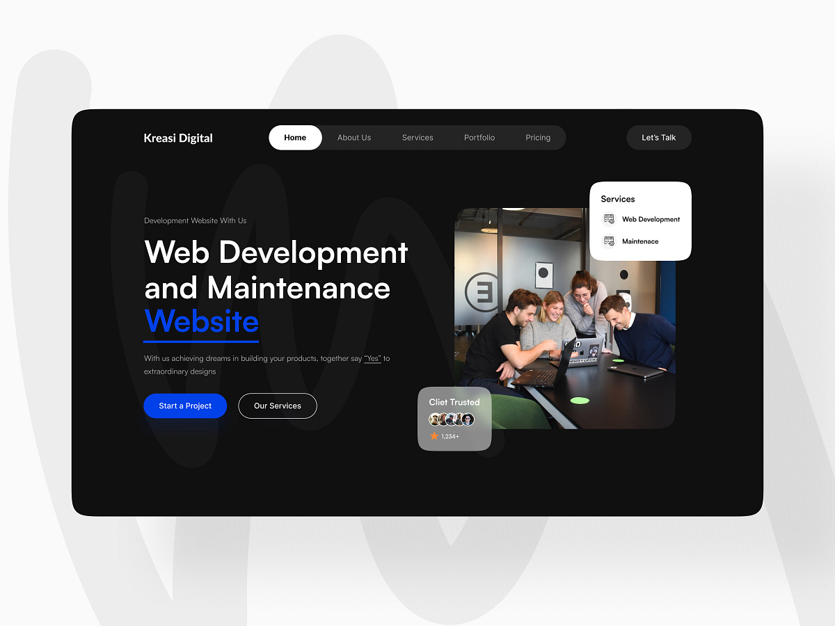 Development website | Company Web by Mangcoding Studio on Dribbble