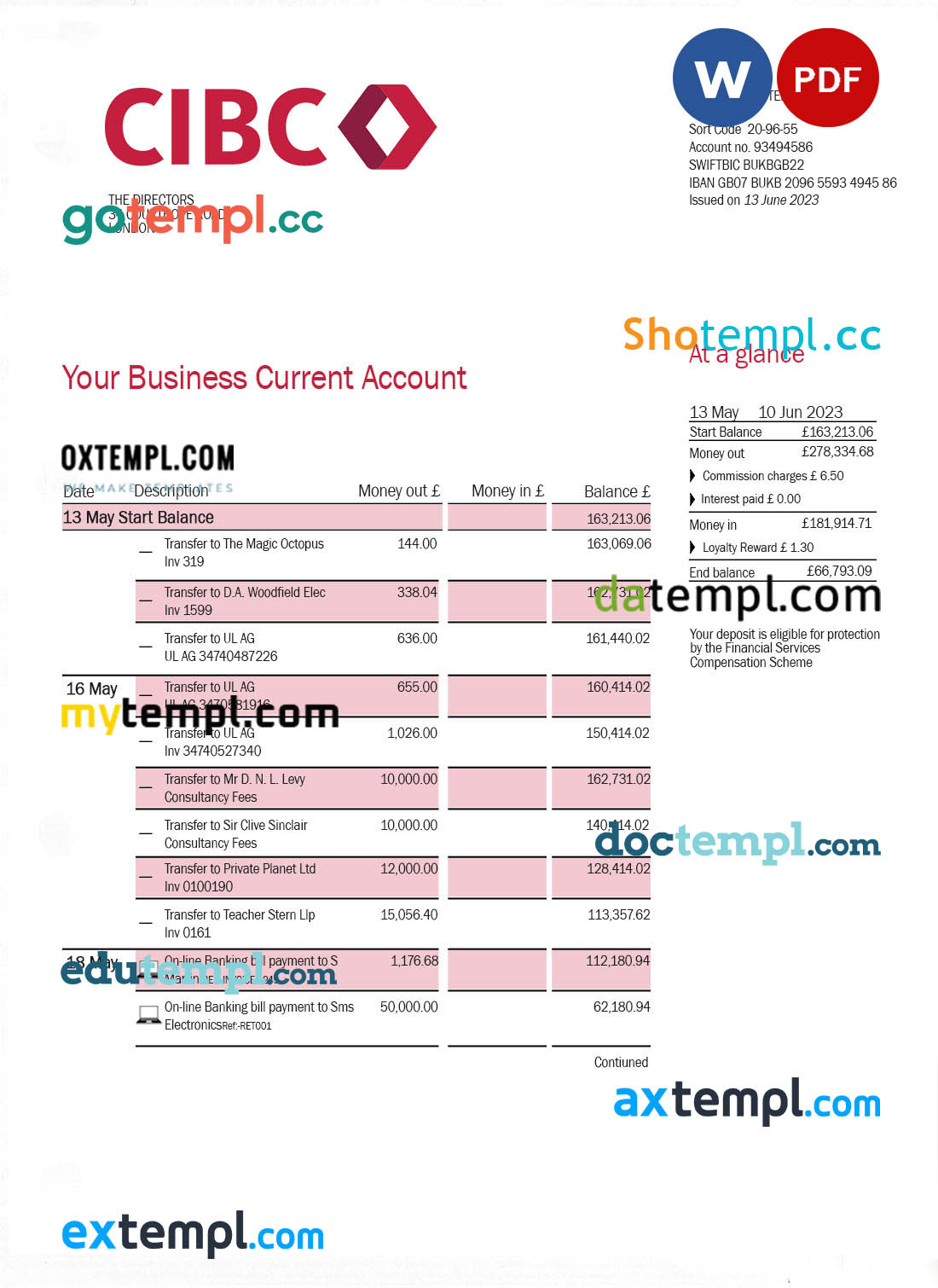 CIBC Bank Bank Statement By Edutempl On Dribbble cibc-bank-bank-statement-by-edutempl-on-dribbble