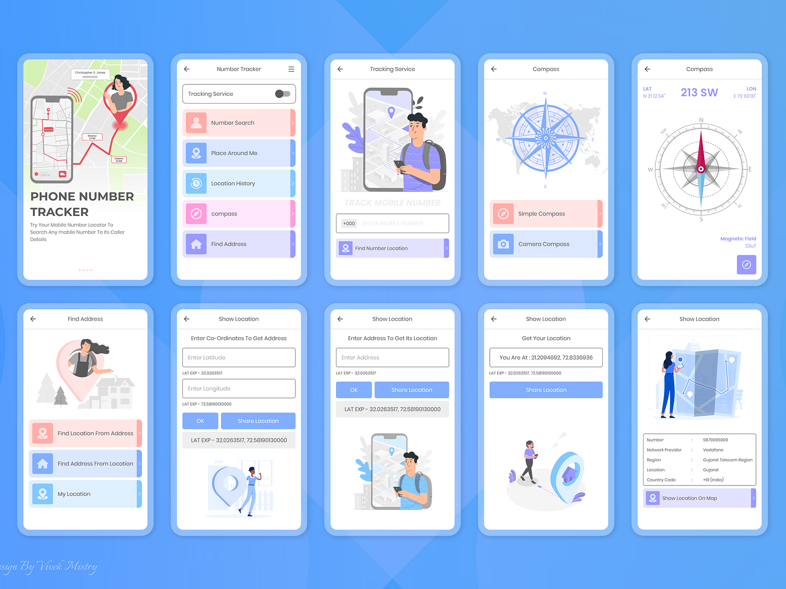 Application UI Design by Vivek Mistry on Dribbble