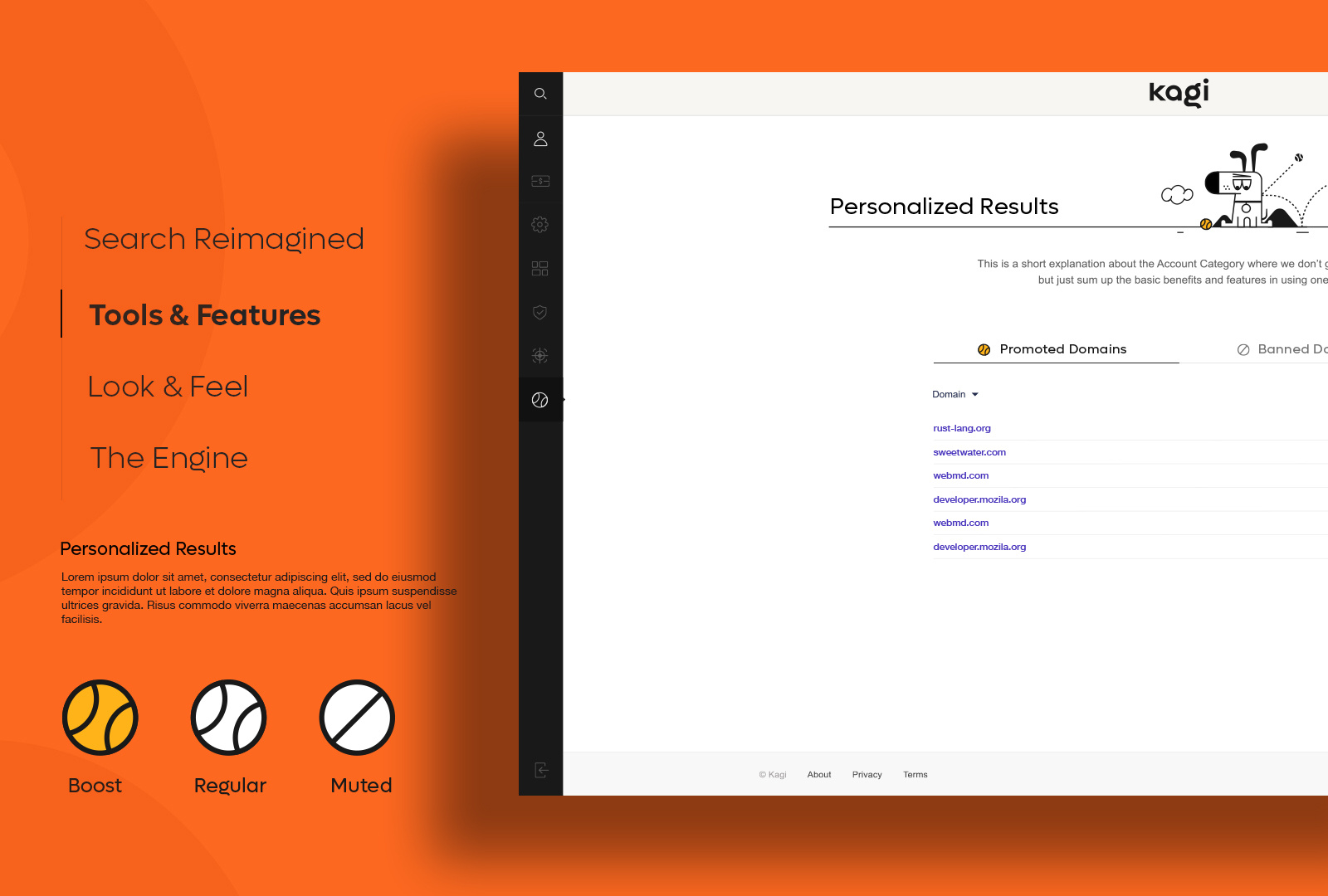 Kagi - Concept development - Tools & Features by Tamara Maksimovic on ...